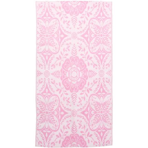Tapis d'extérieur ARAKIL rose 120x180 cm PP, Rose, 310457