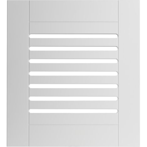 Porte ajourée en MDF, vernis semi-mat, blanc, 61,6 x 37,2 cm KOS
