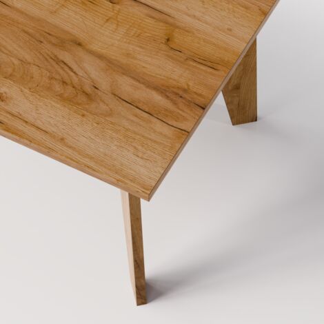 Table HOLT 180 x 95 cm pour cuisine, salon, salle à manger, chêne artisanal