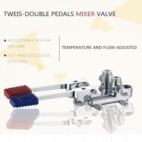 Foot mixer G1/2", foot pedal water valve for foot pedal tap, touchless ...