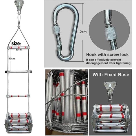 Rope ladder, rope ladder rescue ladder, aluminum alloy, fire ladder ...