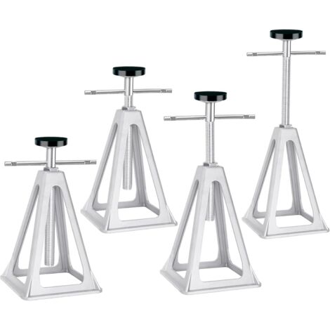 4 pieces of aluminum support stands, caravan supports, height ...