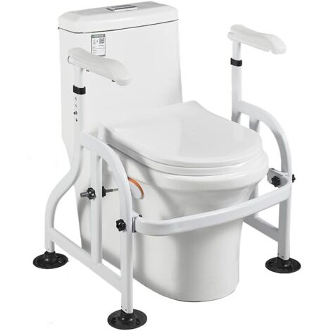 Toilet Stand Aid, Height Adjustable, Toilet Chair for Seniors, Non-Slip ...