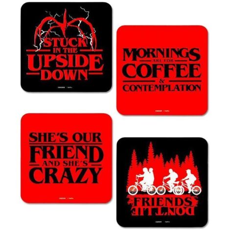 4 coasters Stranger Things