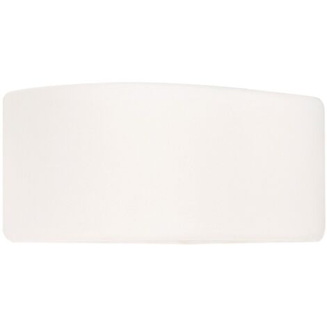 Compact Uplighter Curved White Ceramic Indoor Wall Light Lamp
