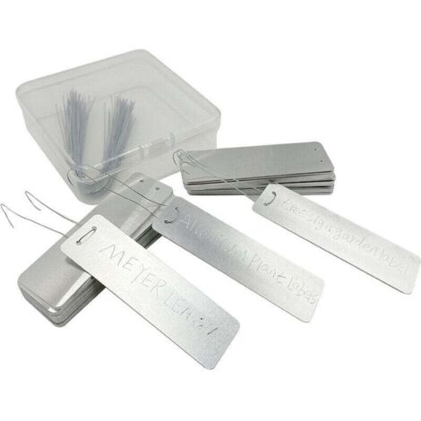 Étiquettes d'identification des arbres en aluminium (100 étiquettes ...