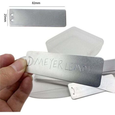 Étiquettes d'identification des arbres en aluminium (100 étiquettes ...