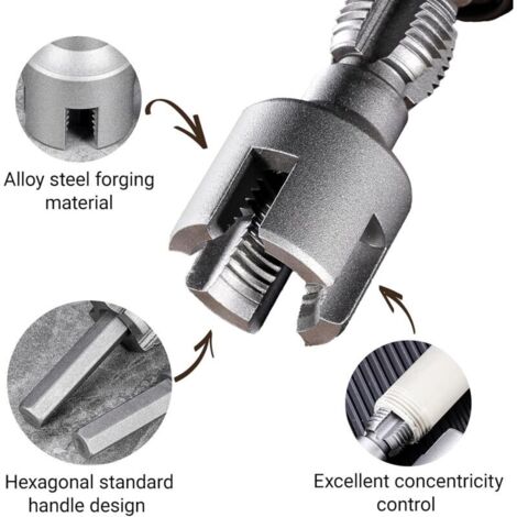 Outil de Filetage de Tuyaux Interne et Externe Intégré, Outil de Coupe ...