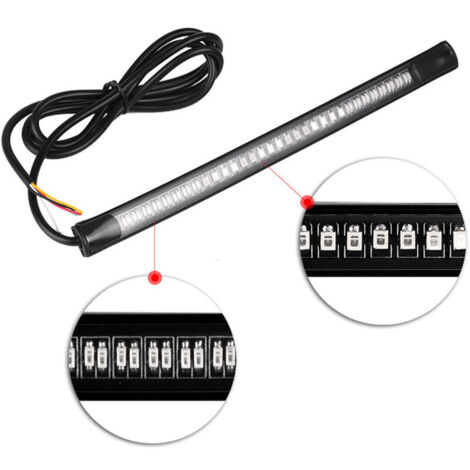1pcs, 48 Feux Stop Led pour Moto Voiture Vélo Feux Clignotant Bande de Lumière 12V