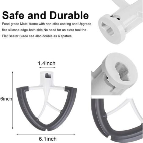Batteur plat pour batteur sur socle KitchenAid, batteur plat à bord ...