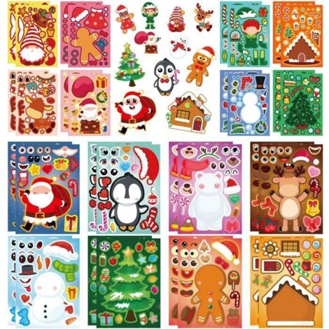 Christmas Stickers, DIY Christmas Stickers with a Variety of Christmas ...