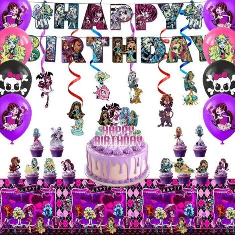Monster High Birthday Decoration, Monster High Balloon Birthday ...