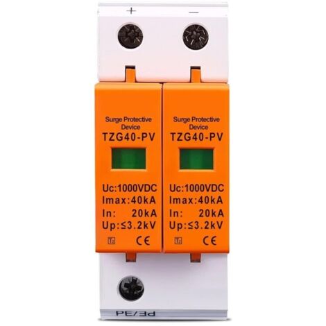 Parasurtenseur domestique DC SPD 1000 V 20 kA 40 kA, parafoudre basse ...