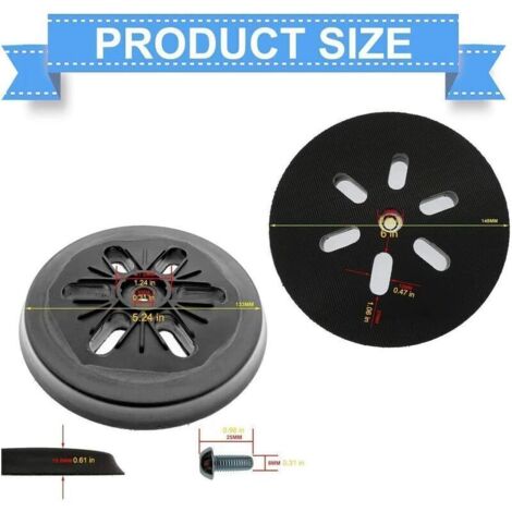 Plateau de ponçage de 150 mm - Pour ponceuse excentrique Bosch GEX 150 ...