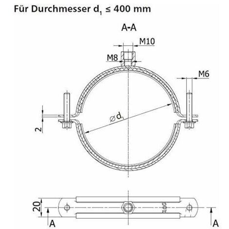Colliers de serrage avec joint en caoutchouc cruciforme - Filetage M8 ...