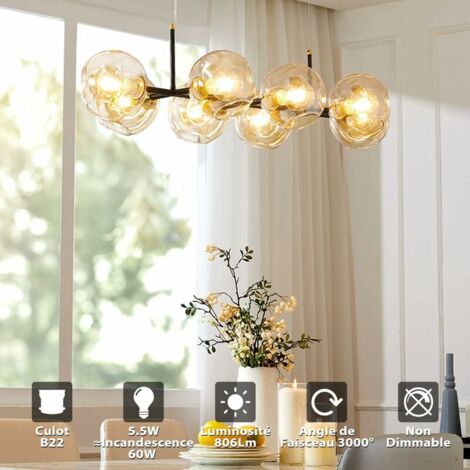 6W Ampoule LED Filament à Bayonnate G45 B22, 2700K Blanc Chaud, 806Lm ...