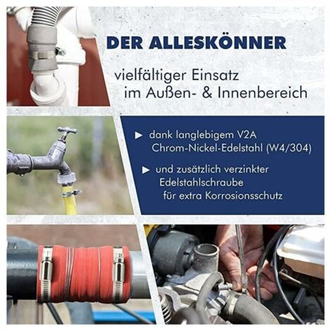 12 colliers de serrage metallique inox 16-25mm – colliers serrage ...