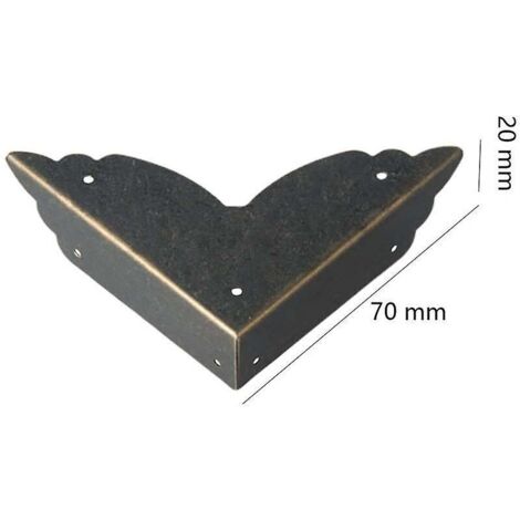 Lot de 12 protections d'angle vintage en métal - Style antique ...