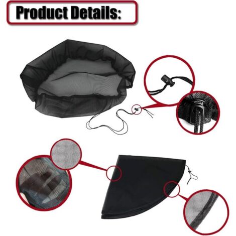 2PCS Filet de Protection pour Tonneau de Pluie,95cm Filet pour Citerne ...