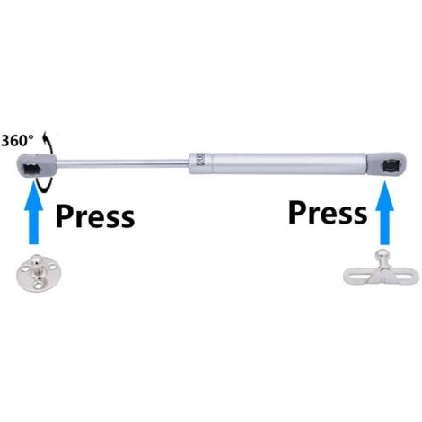 2 pièces 200N vérin à gaz, ascenseur à gaz Elescopic Soft Close Strut ...