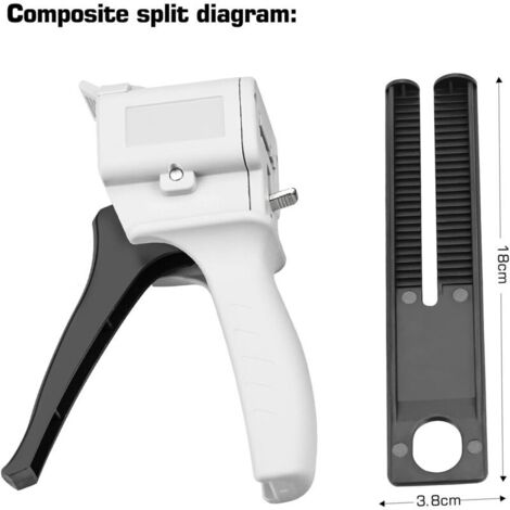 50ml Pistolet Distributeur Époxy, AB Pistolet à Colle Époxy Ratios 1 ...
