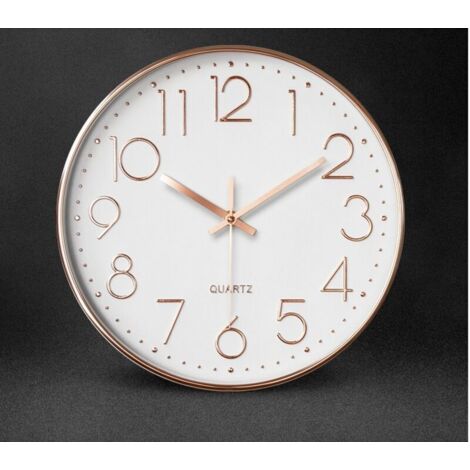 Horloge murale ronde, 30 cm, Petite pendule à accrocher au mur, design ...