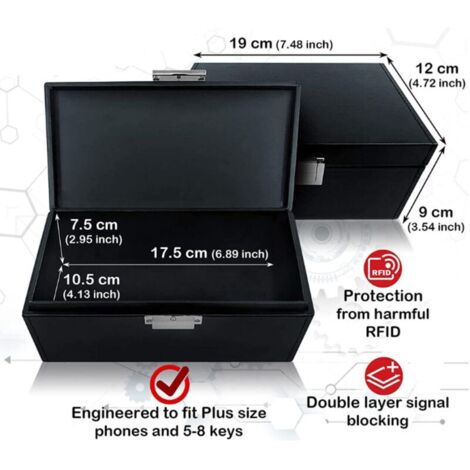 Boîte Faraday extra large pour clés de voiture Cage antivol RFID pour ...