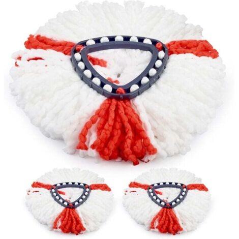 3 Pcs Recharge Serpillère pour Têtes de Balai Compatible avec Vileda ...