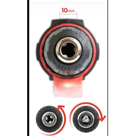 Fonction de perceuse à percussion de tournevis électrique rechargeable ...