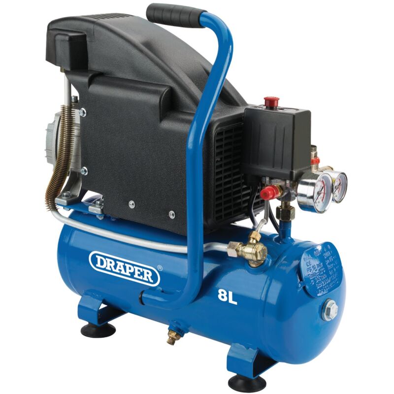 Draper Air Compressor, 8L, 0.75kW 24975