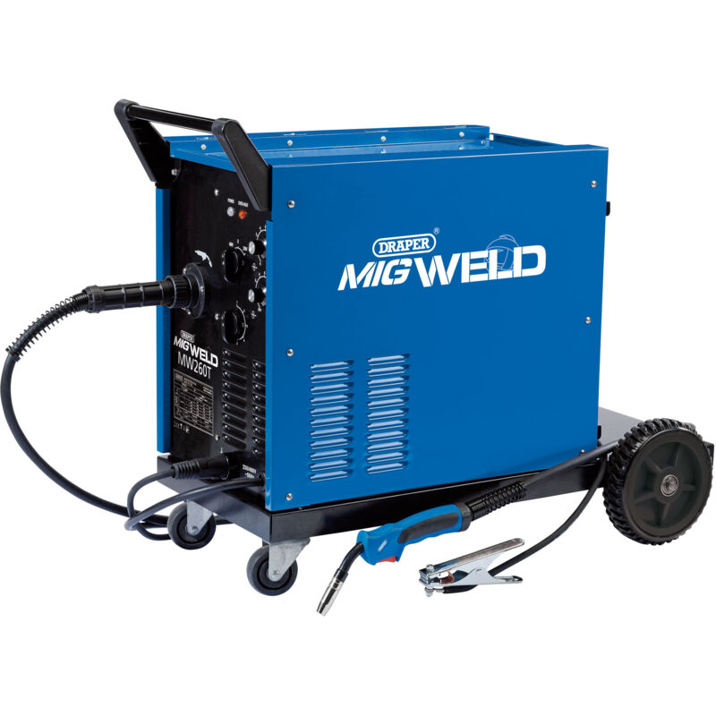Draper Gas/Gasless MIG Welder, 250A 71094