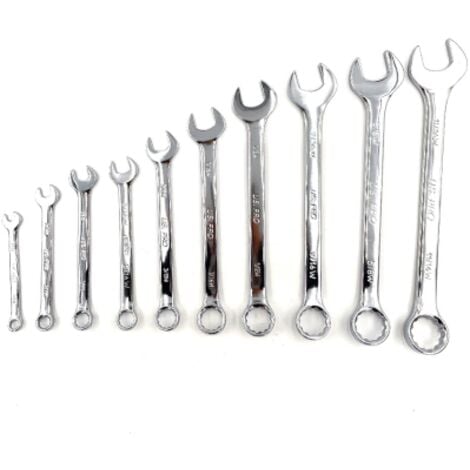 US PRO SPANNER SET 10PC AF SAE IMPERIAL WHITWORTH COMBINATION WRENCH ...