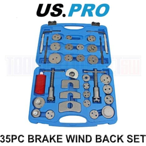 US PRO Brake Wind Back Tool Car Disc Brake Caliper Piston Rewind Kit ...