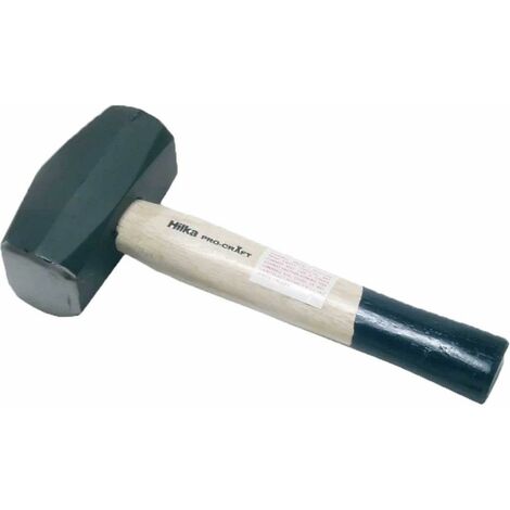 Hilka Lump Hammer 2kg 4lb Wooden Handle Sledge Stone Club 54303440