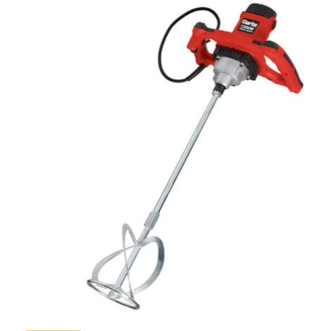 CLARKE MORTAR MIXER PLASTER CEMENT 1200W PAINT MIXING PADDLE HEAVY DUTY ...