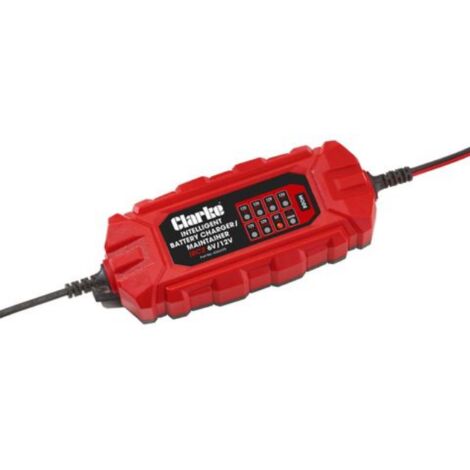 CLARKE BATTERY CHARGER INTELLIGENT 2A SMART TRICKLE CHARGER 6V 12V IBC2
