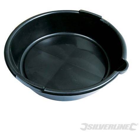 Silverline 675089 6L Litre Oil Fluid Drainer Drain Pan Tray Bucket Car Van