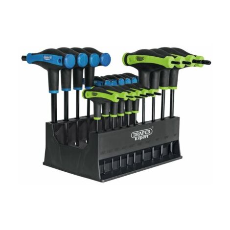 DRAPER HEX KEY SET 20PC T HANDLE TORX TRX ALLEN KEY ALLAN EXPERT WRENCH ...