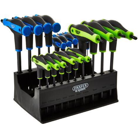 DRAPER HEX KEY SET 20PC T HANDLE TORX TRX ALLEN KEY ALLAN EXPERT WRENCH ...
