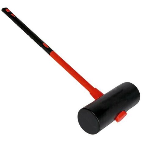 6KG Paving Maul Large Rubber Slab Hammer Mallet Concrete Kerb Flagstone ...