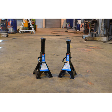 HILKA AXLE STAND 3 TON TONNE RATCHET ACTION STANDS HEAVY DUTY Warranty ...