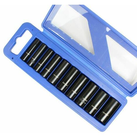 US PRO 10 Piece 3/8 Dr Deep Impact Metric Socket Set 10 - 24mm 1680