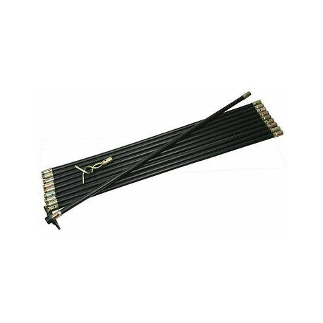 HEAVY DUTY 12PC DRAIN ROD SET PB061 DRAIN PIPE MAN HOLE UN BLOCKER ...