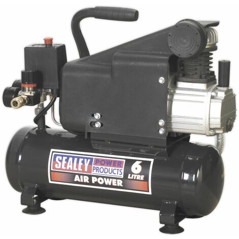 Sealey Air Compressor 6L Direct Drive 1hp SAC0610E