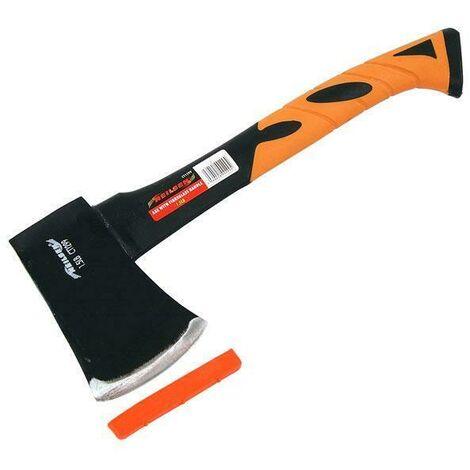 Heavy Duty 1.5lb AXE Hatchet Fibreglass Handle Chopper Split Wood ...