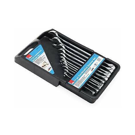 HILKA 11PC METRIC DROP COMBINATION OPEN RING SPANNER WRENCH SET 6-19MM ...