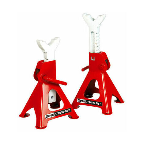 CLARKE PROFESSIONAL 3 TON THREE TONNE FIXED AXLE STAND STANDS LIFT JACK ...