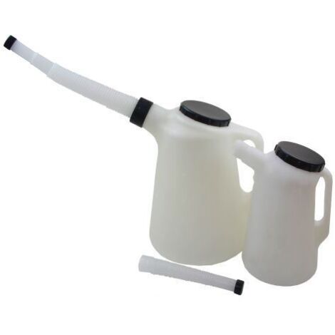 US PRO 2L & 5L Graduated Pourer Oil Fuel Jerry Can Container Measuring ...