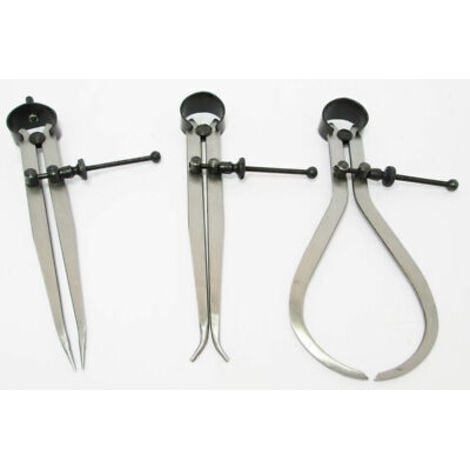 3PC SPRING CALIPERS SET OF 3 INTERNAL EXTERNAL DIVIDERS DIVIDING TOOLSB MS153