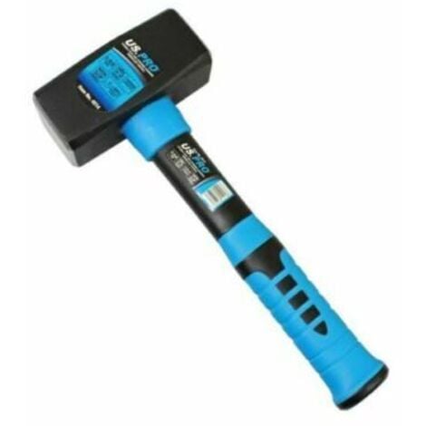 US PRO Hammer 2kg 4lb Fibreglass Handle Sledge Club Lump Stoning 4514